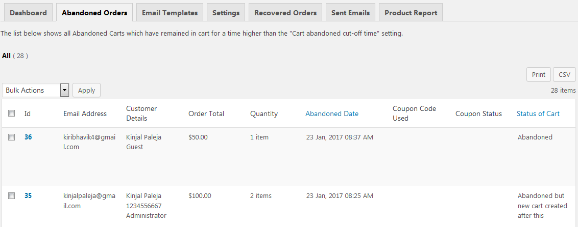 Differences between Pro and Lite versions of Abandoned Cart for WooCommerce plugin - Tyche Softwares