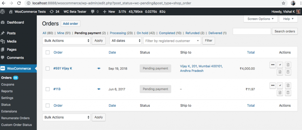 How To Filter Woocommerce Orders By Multiple Order Statuses Tyche Softwares