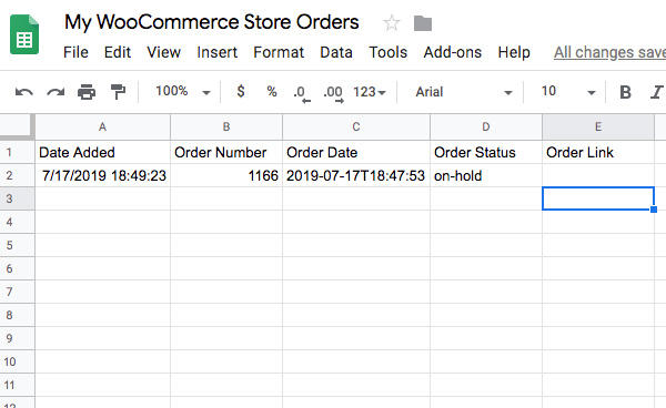 How to Export WooCommerce Orders to Google Sheets in realtime - Tyche Softwares