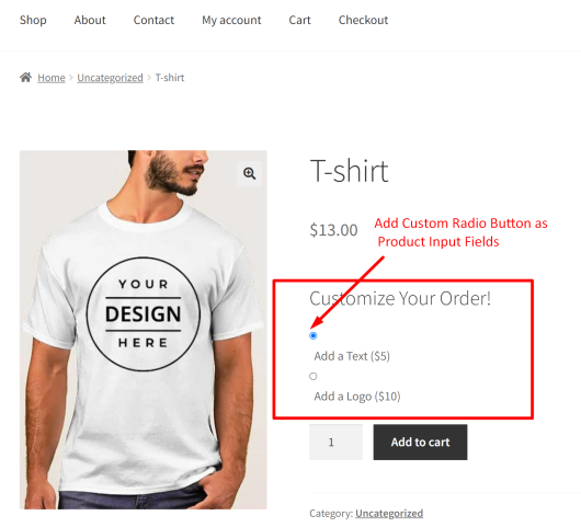 How To Add Radio Buttons To Woocommerce Product Page Tyche Softwares