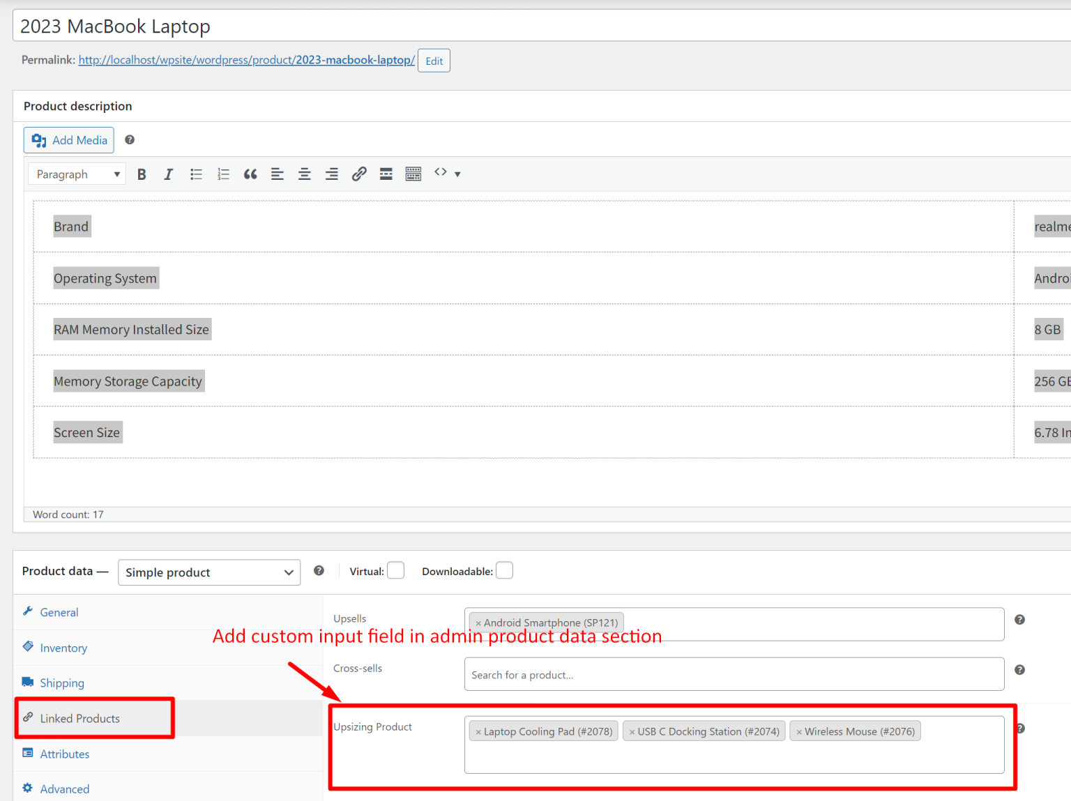 How to Add Custom Fields to Linked Products of Admin Interface in WooCommerce? - Tyche Softwares