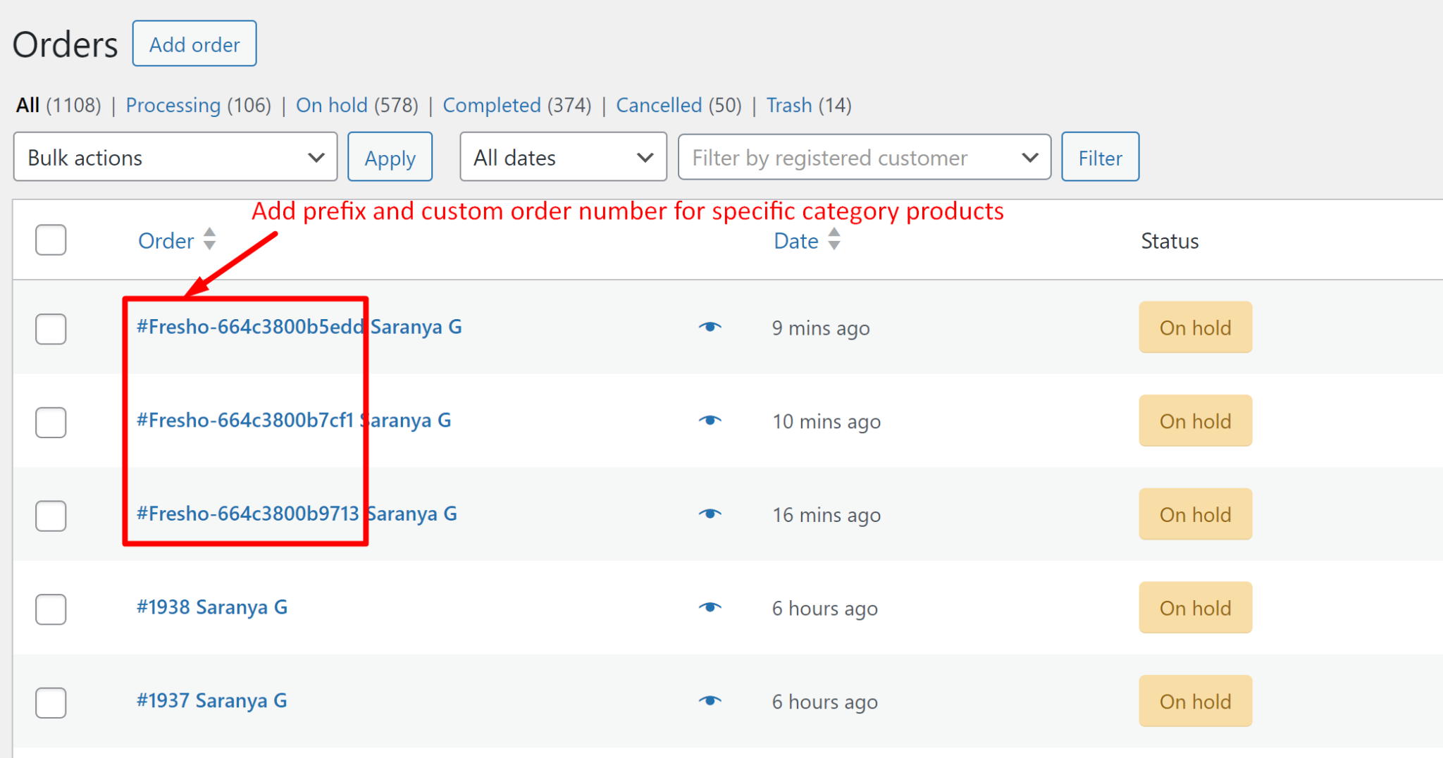 How to Add Prefixes to WooCommerce Custom Order Numbers for Specific ...