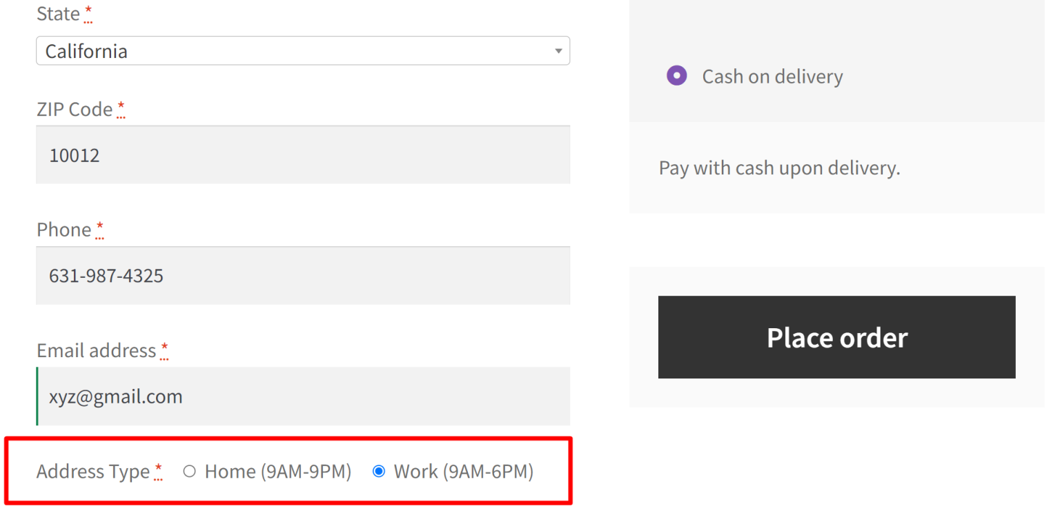 How to Add an Address Type Field to the WooCommerce Checkout Page? - Tyche Softwares