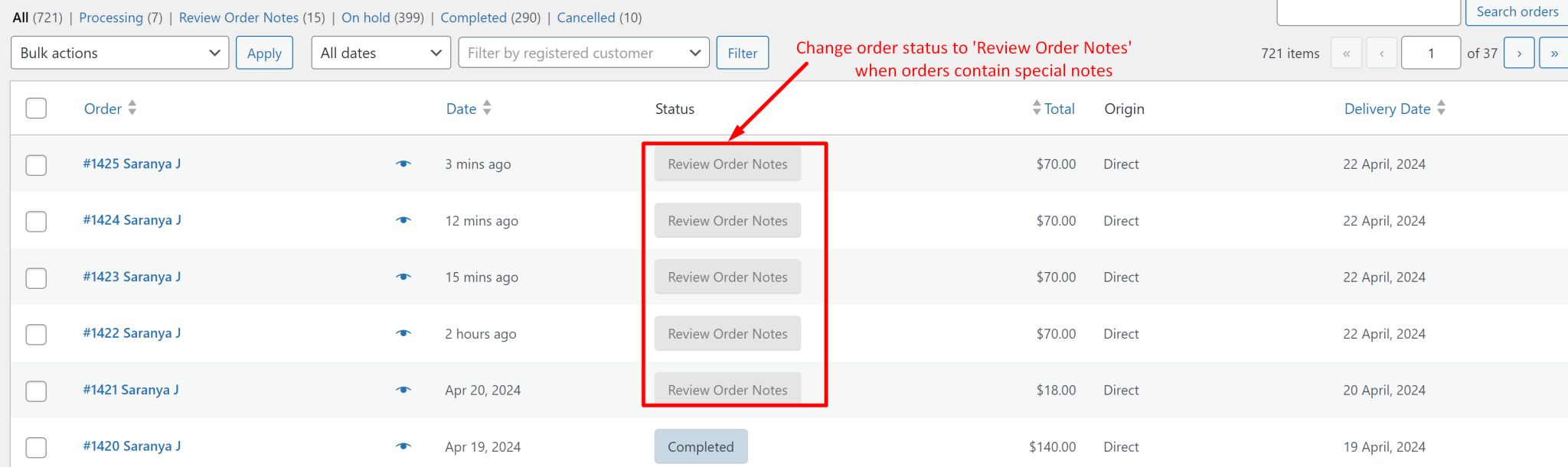 How to Set Specific WooCommerce Order Status to All New Orders That ...