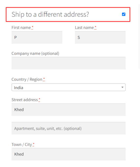 How to Open the "Ship to a Different Address" By Default in WooCommerce? - Tyche Softwares