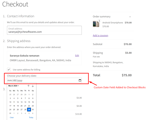 How to Add Date Field in WooCommerce Checkout Blocks? - Tyche Softwares