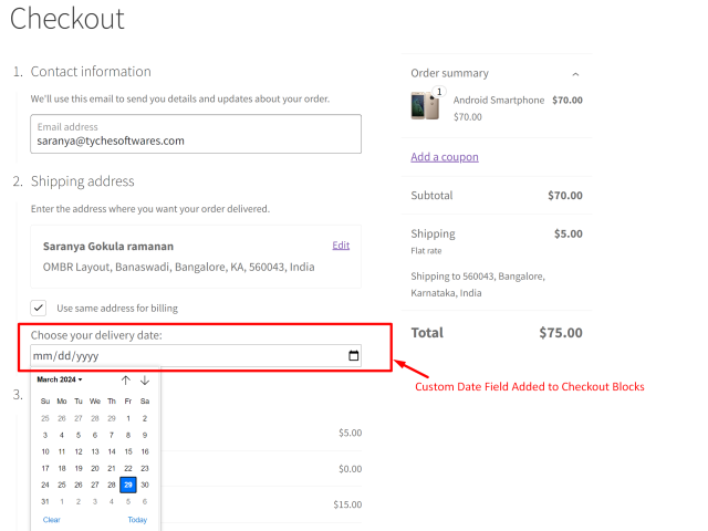How to Add Date Field in WooCommerce Checkout Blocks? - Tyche Softwares