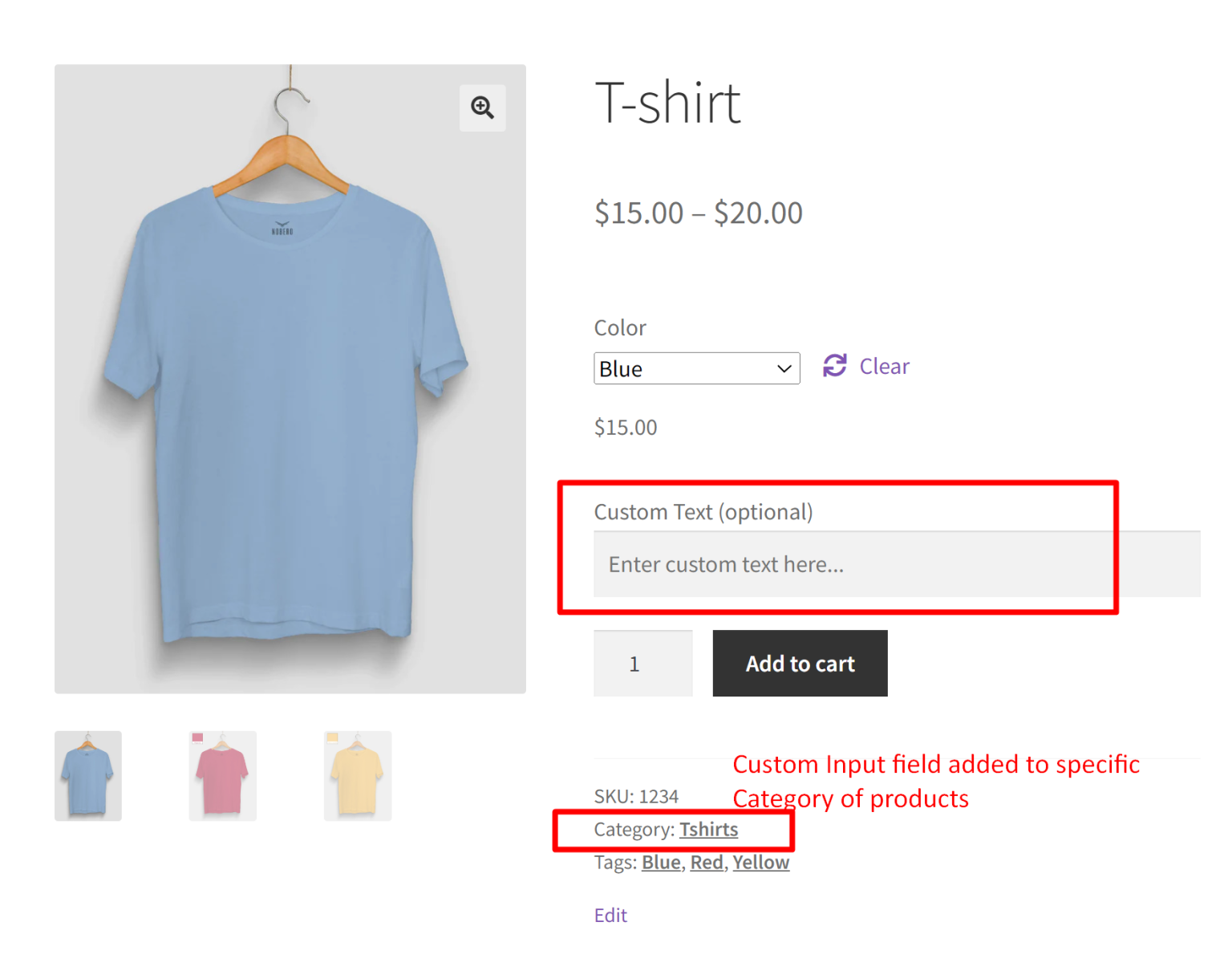 How to Show Custom Input Fields for Specific Product Categories in WooCommerce? - Tyche Softwares