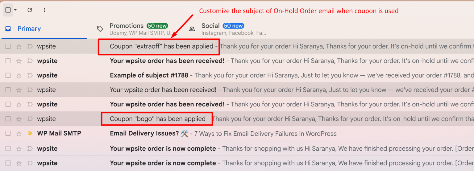 How To Customize The Subject Of Woocommerce On Hold Order Email Tyche Softwares