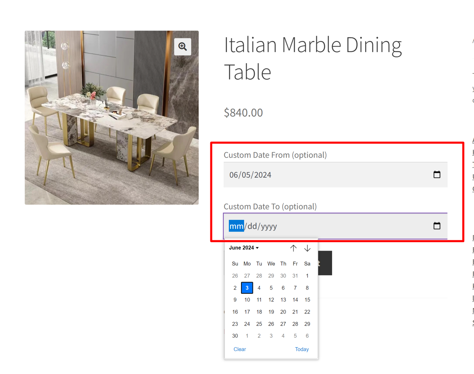 How To Add A Custom Date Range Input Field To Woocommerce Product Page 3871