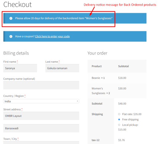How to Display a Custom Delivery Message for WooCommerce Backordered ...