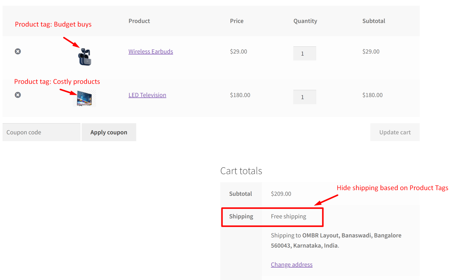 How to Hide Shipping Based on Product Tags in WooCommerce? - Tyche Softwares