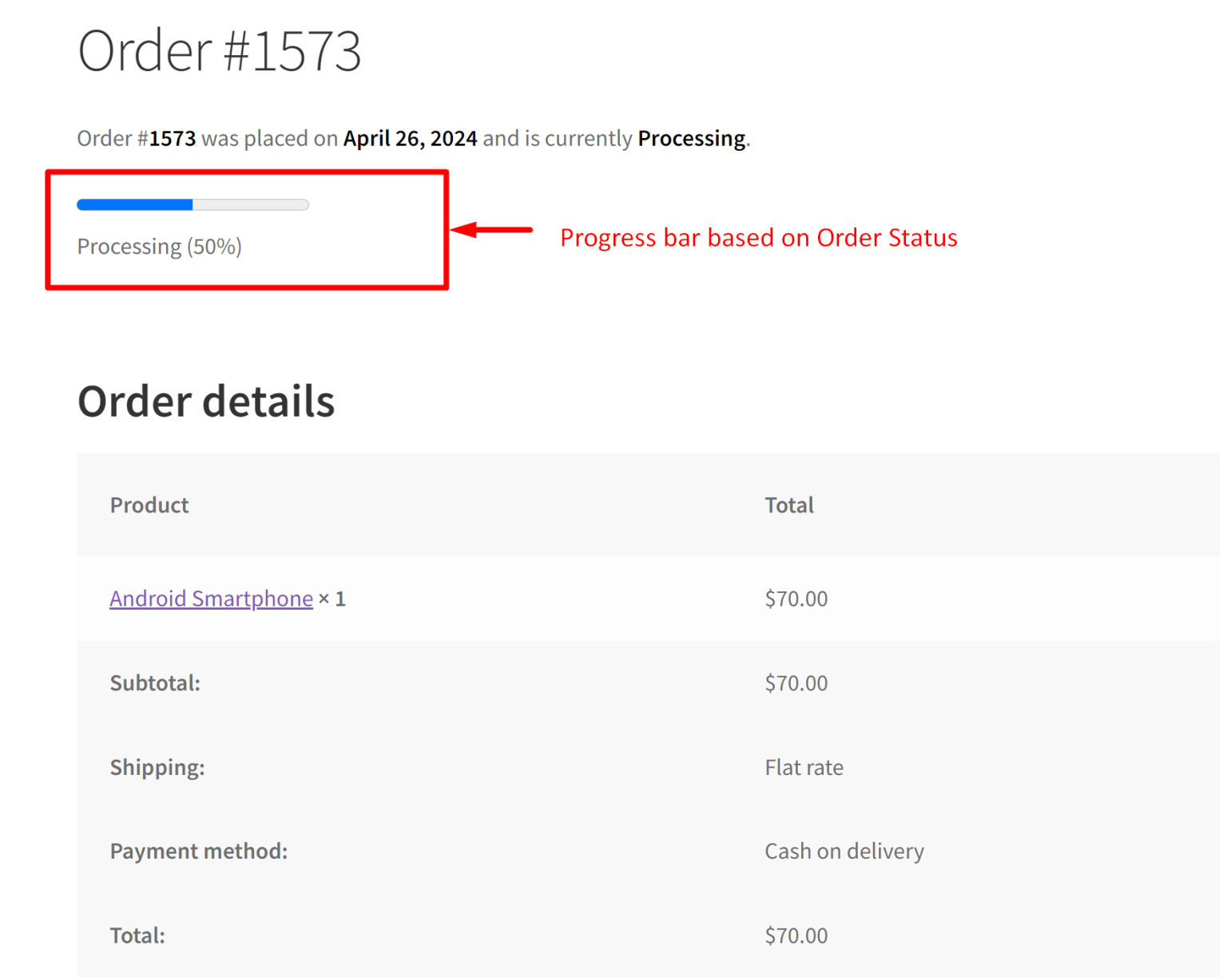How to Display Order Status Progress Bar in WooCommerce? - Tyche Softwares
