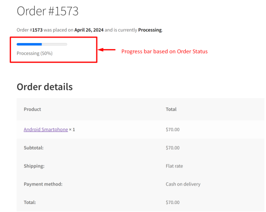 How to Display Order Status Progress Bar in WooCommerce? - Tyche Softwares