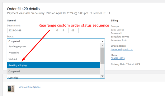 How to Sort WooCommerce Custom Order Status Sequence? - Tyche Softwares