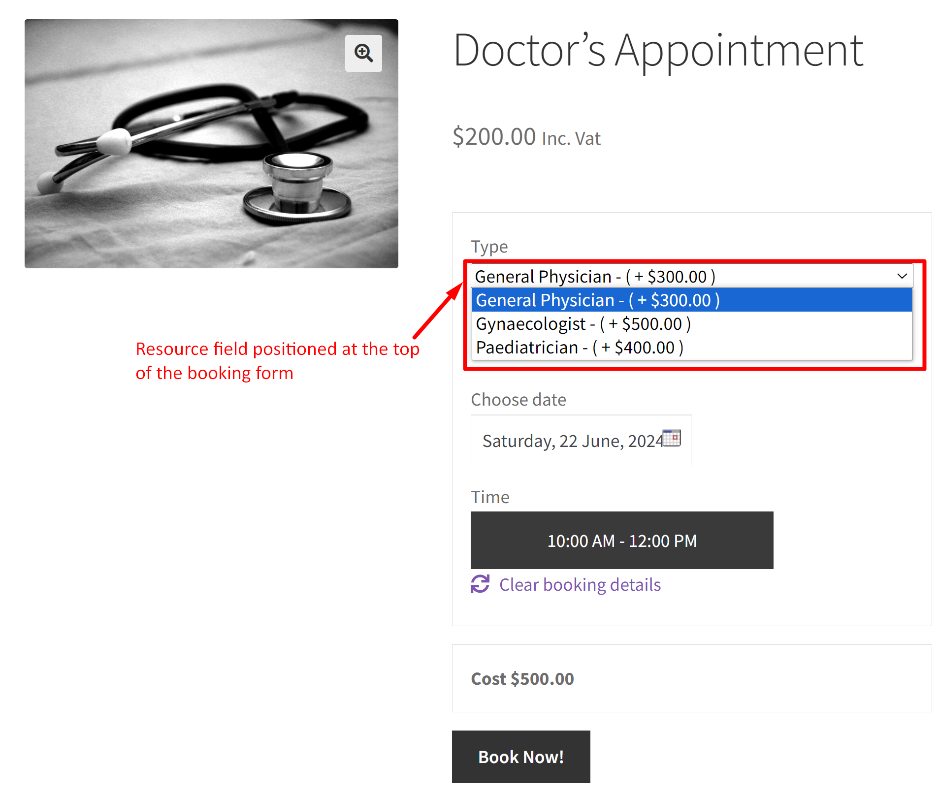 How to Move the Resource Field Below the Date and Time Selection in ...