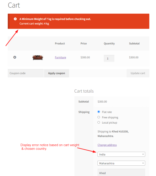 How to Set Minimum Weight for a Specific Country in WooCommerce Cart ...
