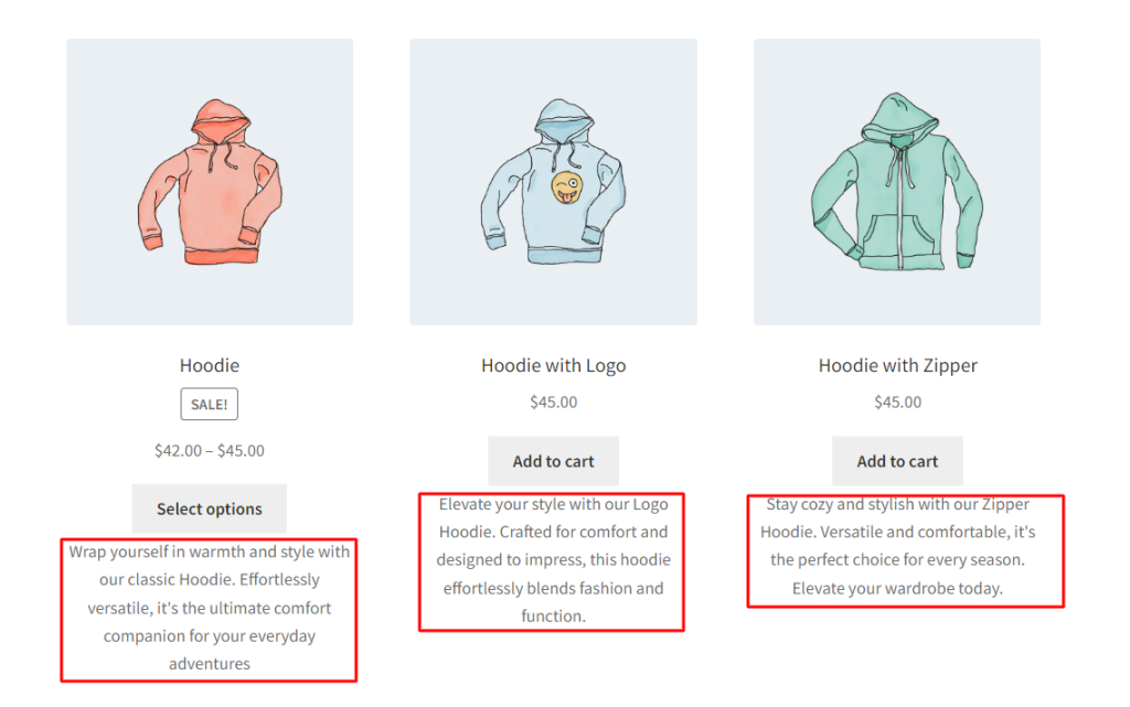 How to Show Product Description on the Shop Page in WooCommerce? - Tyche Softwares