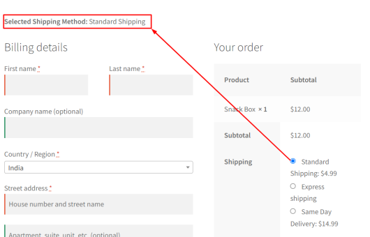 How to Get the Chosen Shipping Method Title by Its ID in WooCommerce? - Tyche Softwares