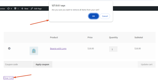 How to Clear a WooCommerce Cart? - Tyche Softwares