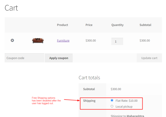 How To Disable Shipping Method If User Is Logged Out In Woocommerce