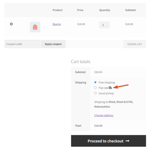 How to Add Custom Icon to Shipping Method in WooCommerce Cart Page? - Tyche Softwares