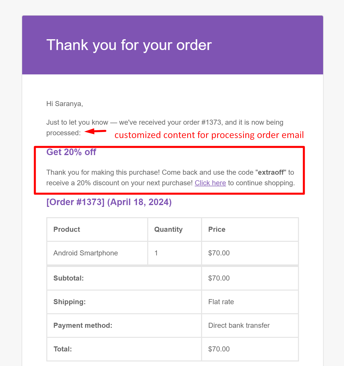 How To Edit Woocommerce Processing Order Email Tyche Softwares