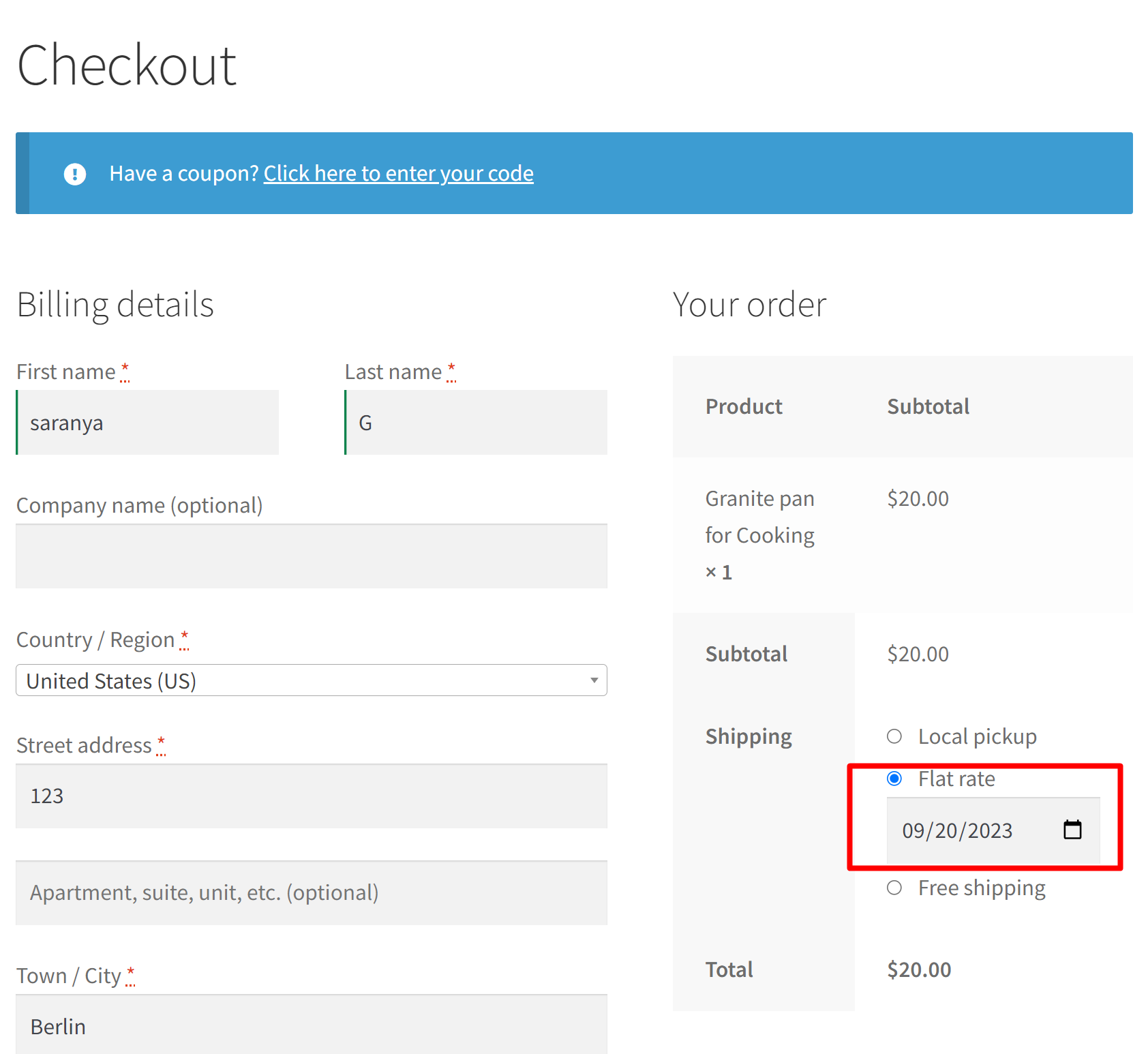 How to Add Delivery Date Field Below Shipping Methods in WooCommerce ...