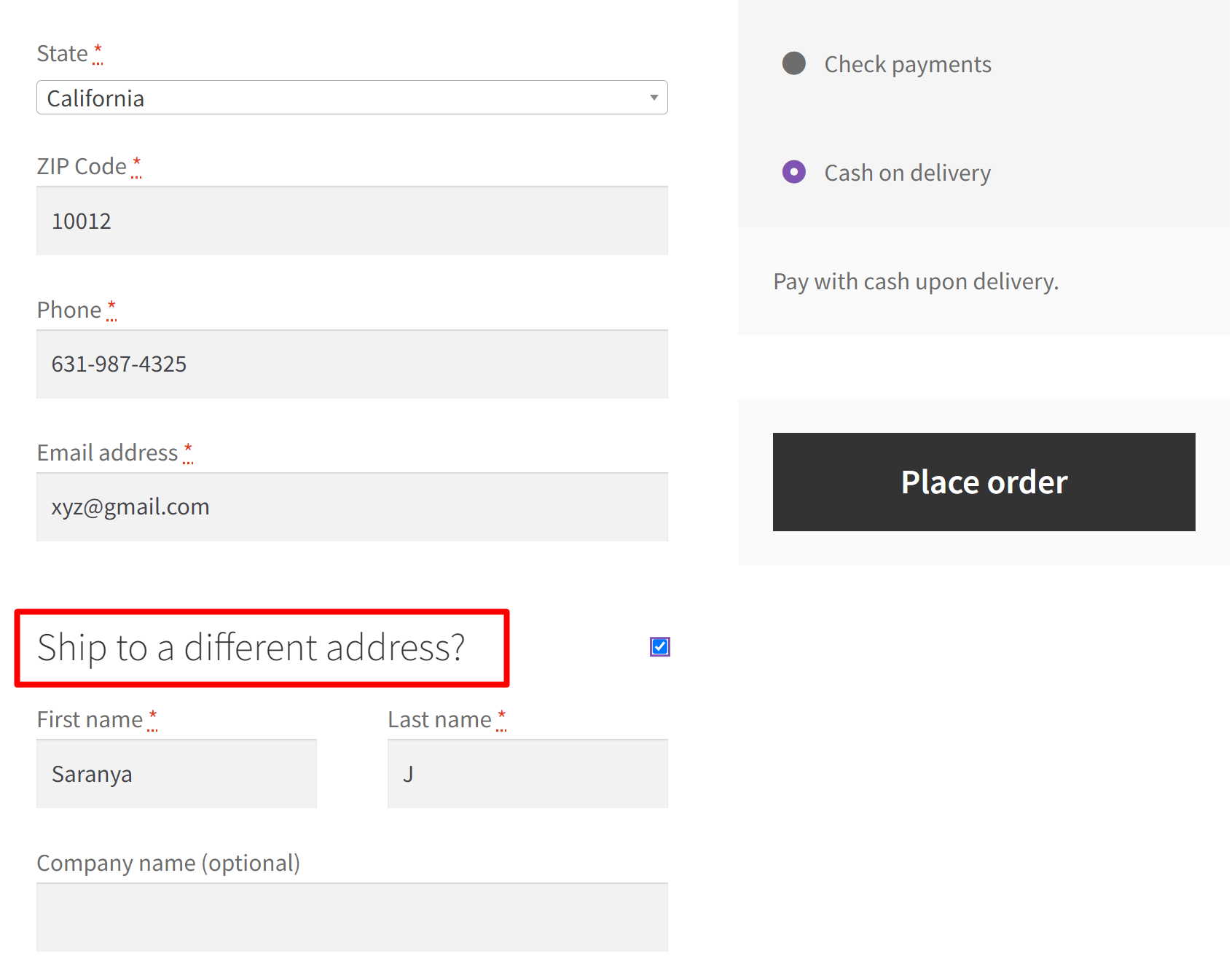 How To Hide Woocommerce Shipping Fields If Local Pickup Shipping Method