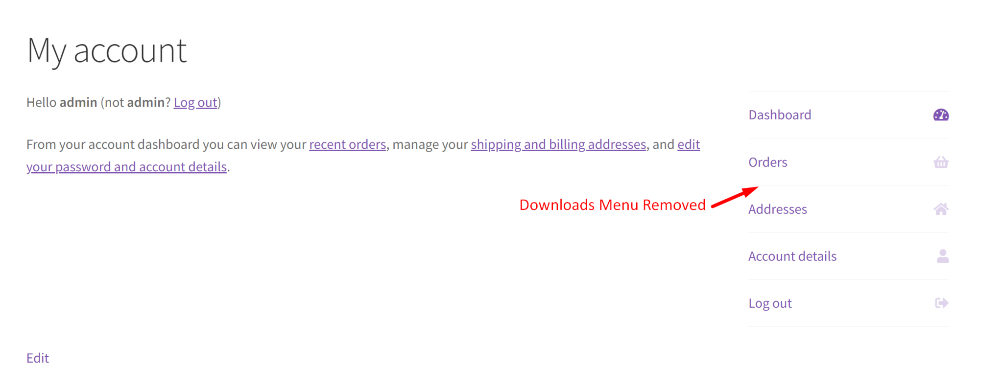 How to Remove Downloads from My Account Page Menu in WooCommerce? - Tyche Softwares