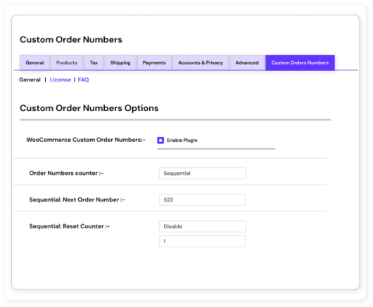 Custom Order Numbers for WooCommerce - Tyche Softwares