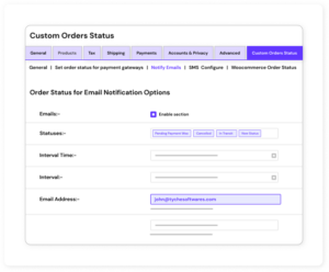 Custom Order Status for WooCommerce - Tyche Softwares