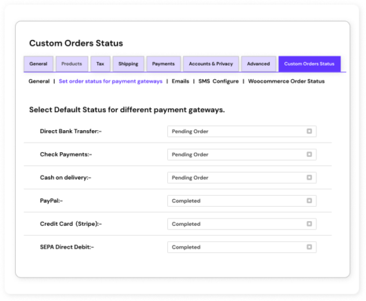 Custom Order Status for WooCommerce - Tyche Softwares