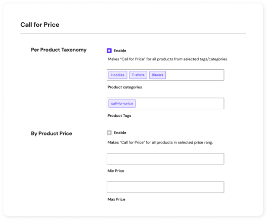 WooCommerce Call for Price - Setup WooCommerce Call for Price Button - Tyche Softwares