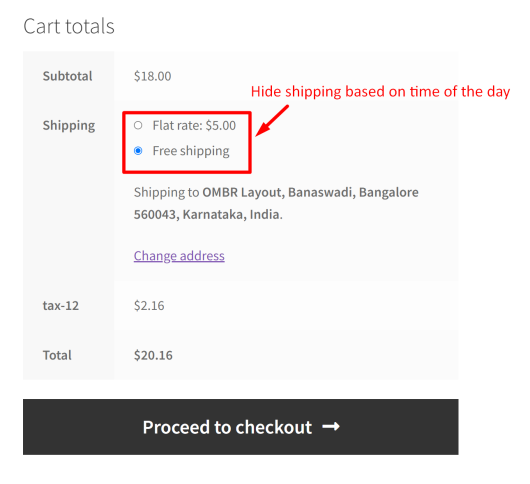 How to Hide Specific Shipping Method Based on Time of Day in WooCommerce? - Tyche Softwares