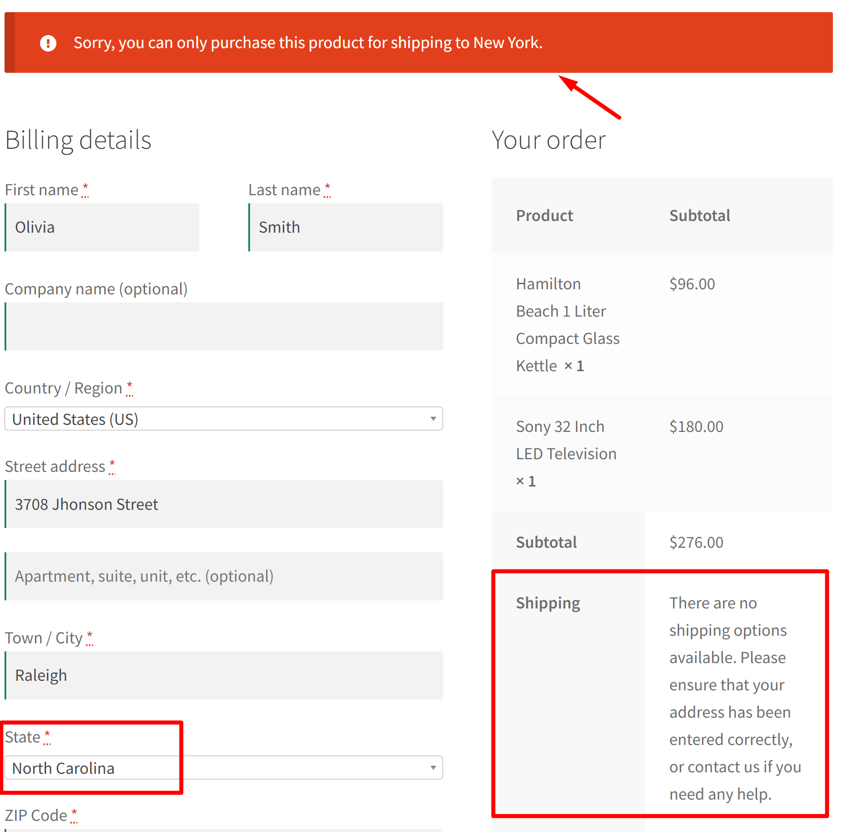How to Hide a Shipping Method Based on Product and State in WooCommerce? - Tyche Softwares